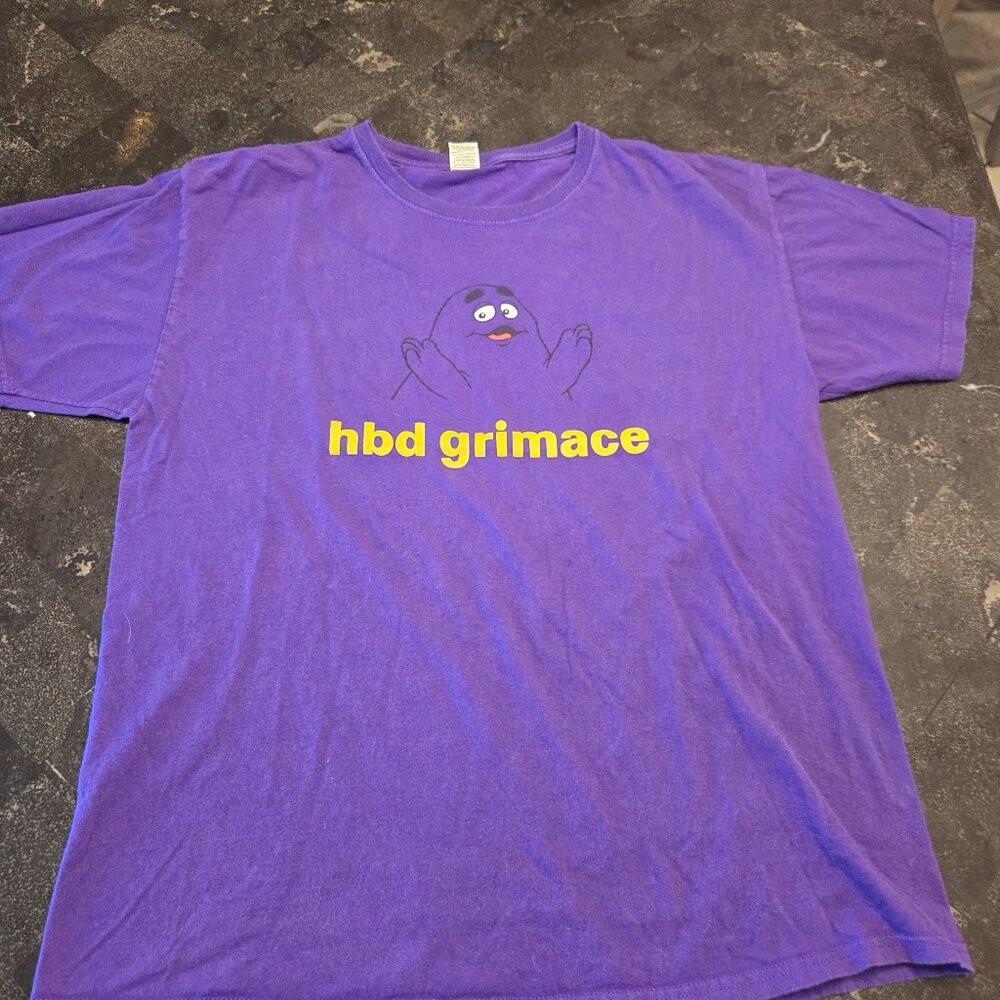 Rare - Mcdonald's Grimace Birthday Hbd Purple T-Shirt… - Gem